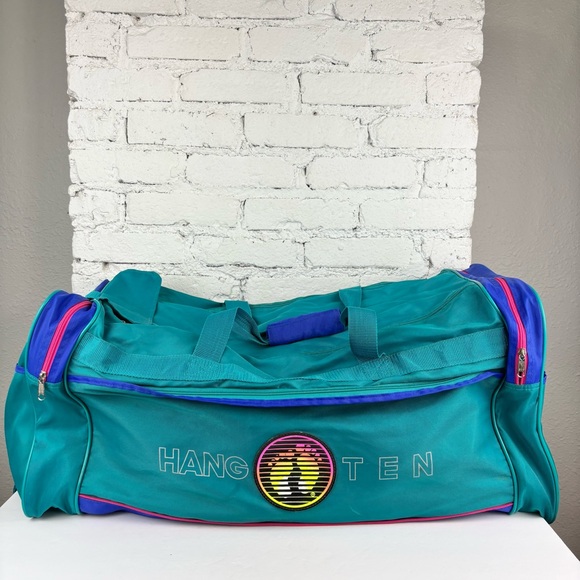 Vintage | Bags | Vintage Hang Ten Duffle Bag Beach Surf Xl Gym Bag ...